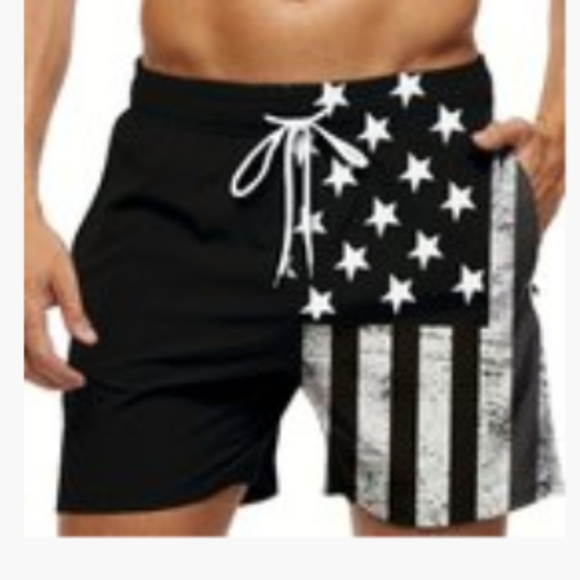 Star Spangled Banner | Swim | Black White Star Spangled Banner Swim ...